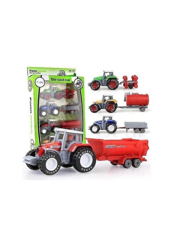 Шт, легкосплавные сельскохозяйственные машины с ползунками, имитация сельскохозяйственного трактора, модель AZ11765, красочная игрушечная машинка для детей 3–6 лет, менее 100 штук