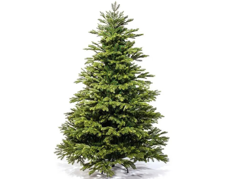 Ель искусственная "Байкальская", (литая хвоя РЕ+PVС), 2.25 м, царь елка, EverChristmas