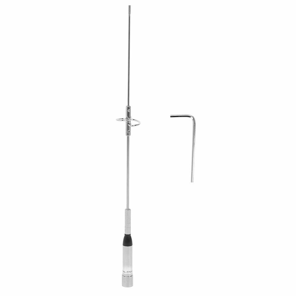 Антенна VHF UHF NL-770S из нержавеющей стали 144/430 МГц для автомобильного радио, прочная и надежная замена для мобильной связи