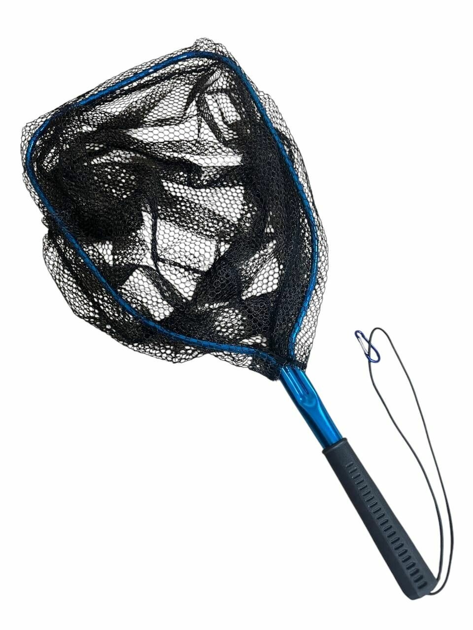 Подсак BoyaBY бортовой синий с прорезиненной сеткой D30