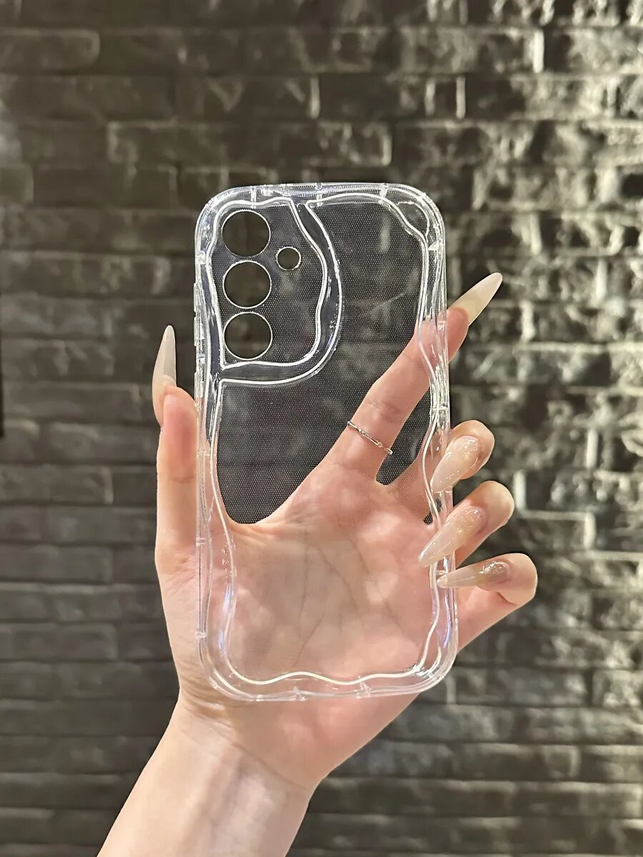 Чехол О'кейси, для Samsung Galaxy S24, защита камеры, прозрачный, с принтом