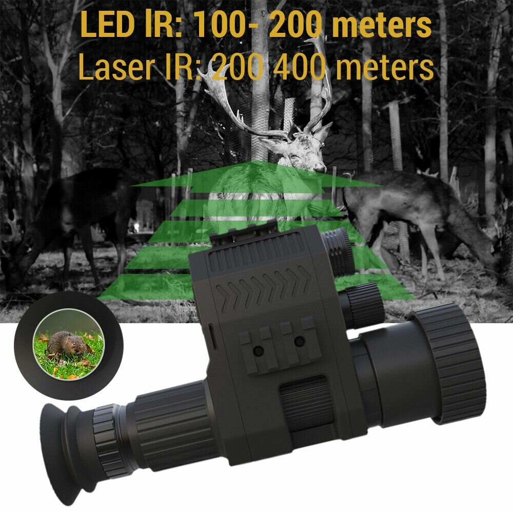 Охотничий прицел ИК-камера 1080P Инфракрасный монокуляр ночного видения