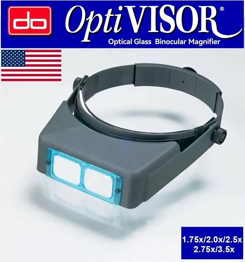 Лупа бинокулярная Donegan OptiVISOR 3.5x прецизионная увеличительная оптика для детального осмотра