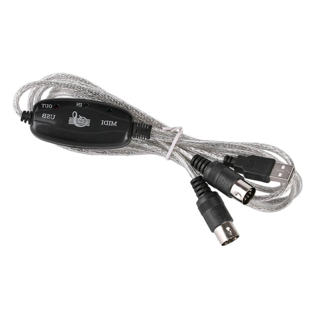 Студийный кабель USB 5Pin, 2 канала для ПК, ноутбуков, музыкальных клавиатур и синтезаторов, простое использование