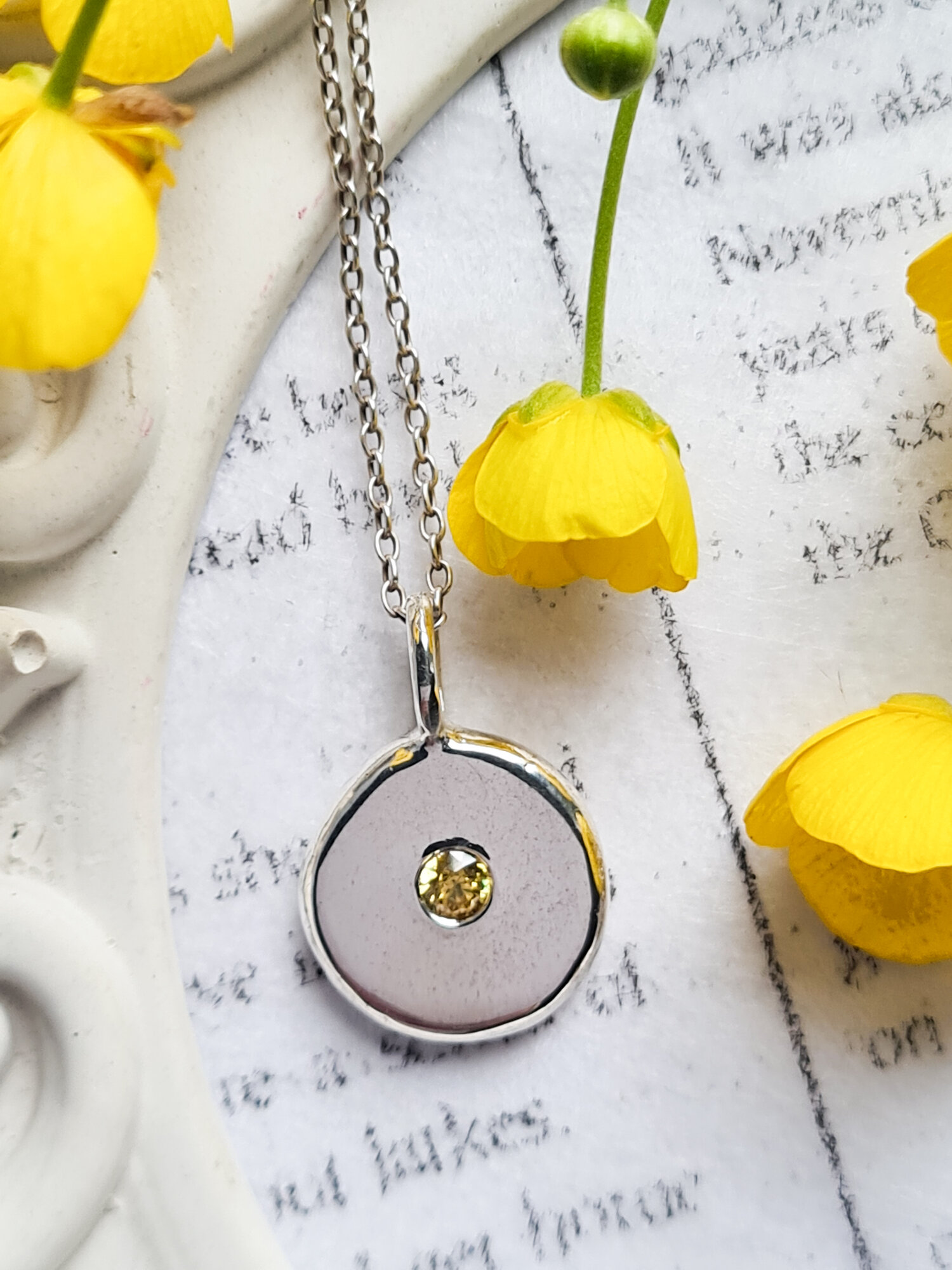 Подвеска, серебро, 925 проба, фианит