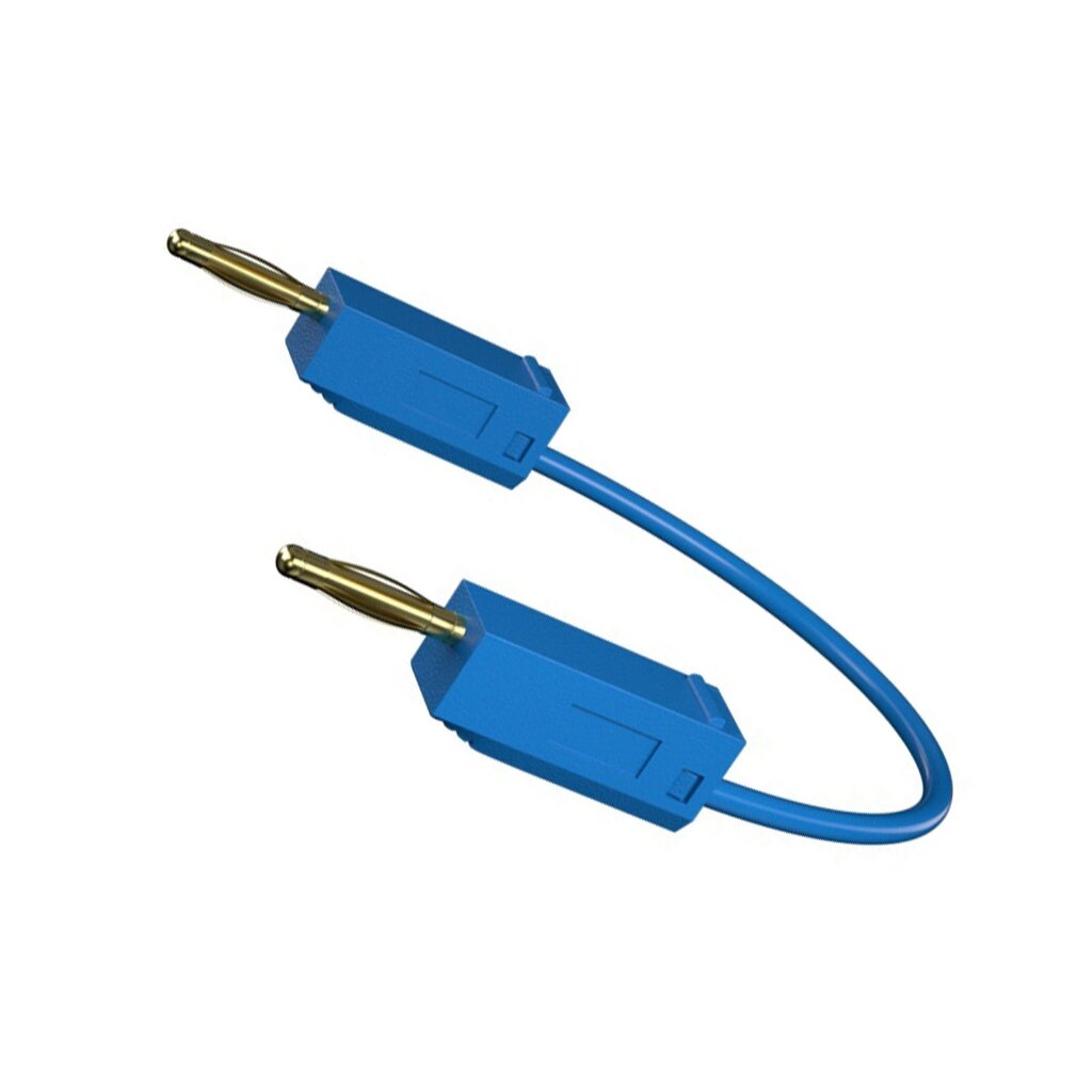 Тестовый кабель с банановой вилкой-синий