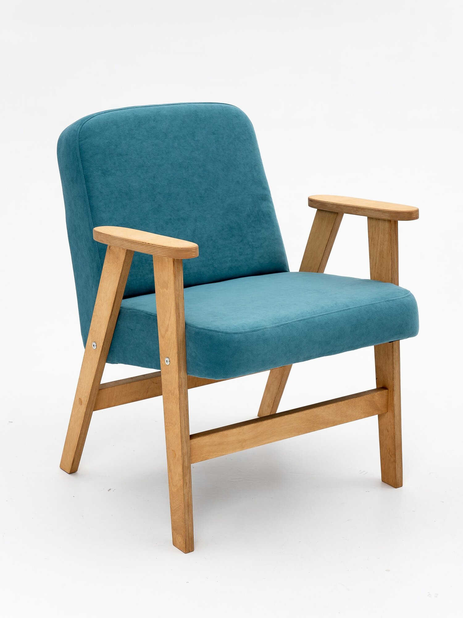 Кресло мягкое велюр Komfort, 1 шт, 50х64х76 см.