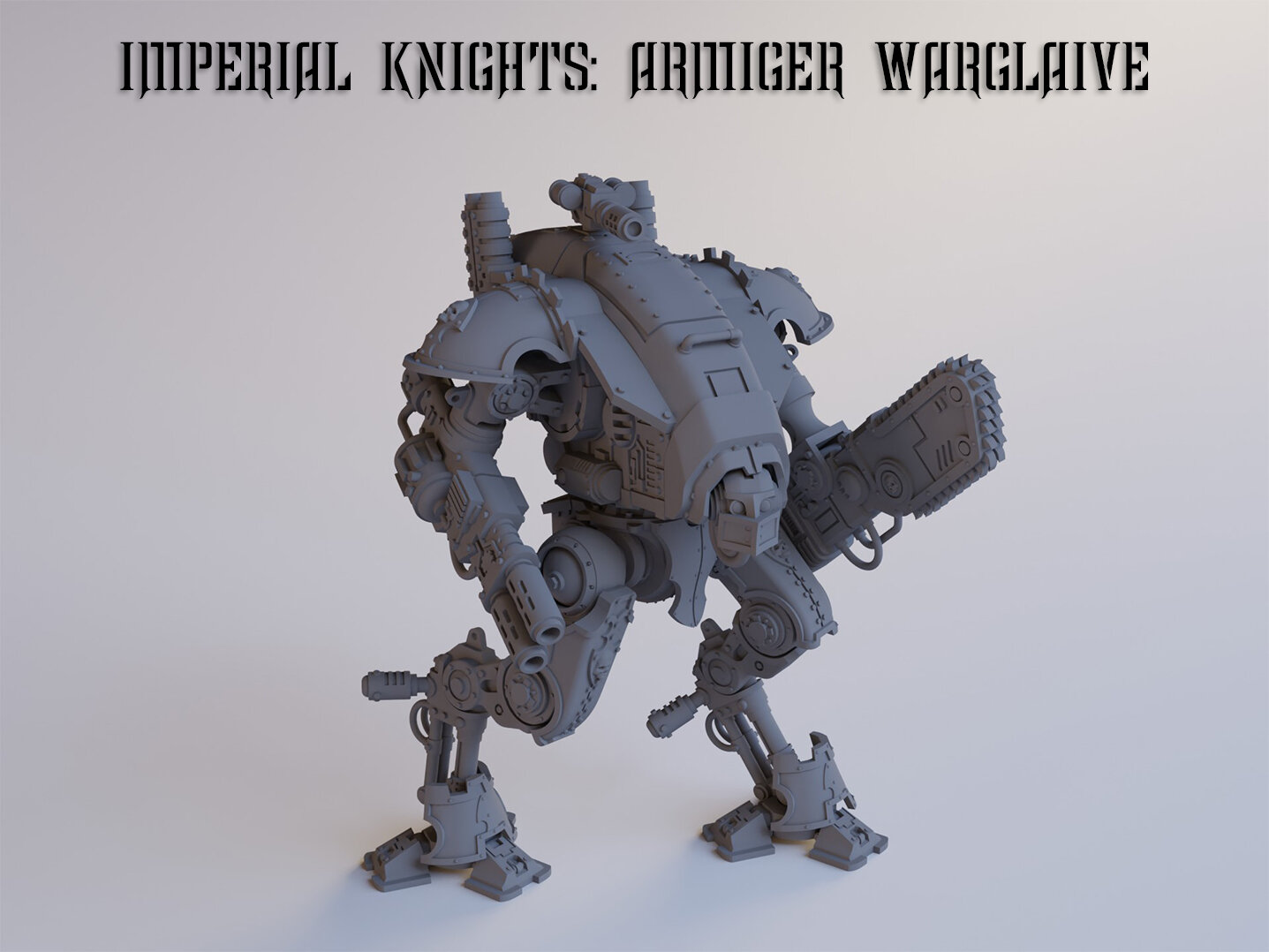 Imperial knights: Armiger Warglaive / Армигер Варглейв оруженосец Имперских рыцарей / Warhammer 40000 (Вархаммер 40000)