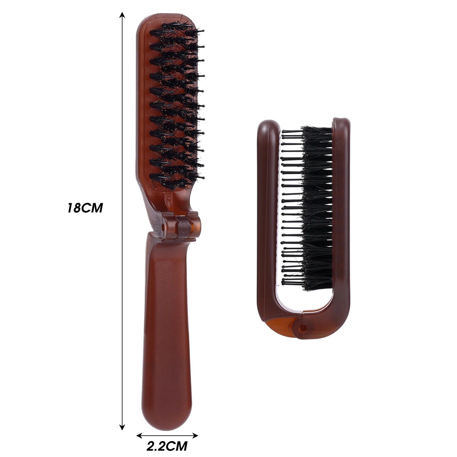 Складная расческа для волос, портативная щетка для волос из щетины кабана, вьющаяся и пушистая щетка, массажер для головы, дорожные расчески, аксессуары для укладки волос