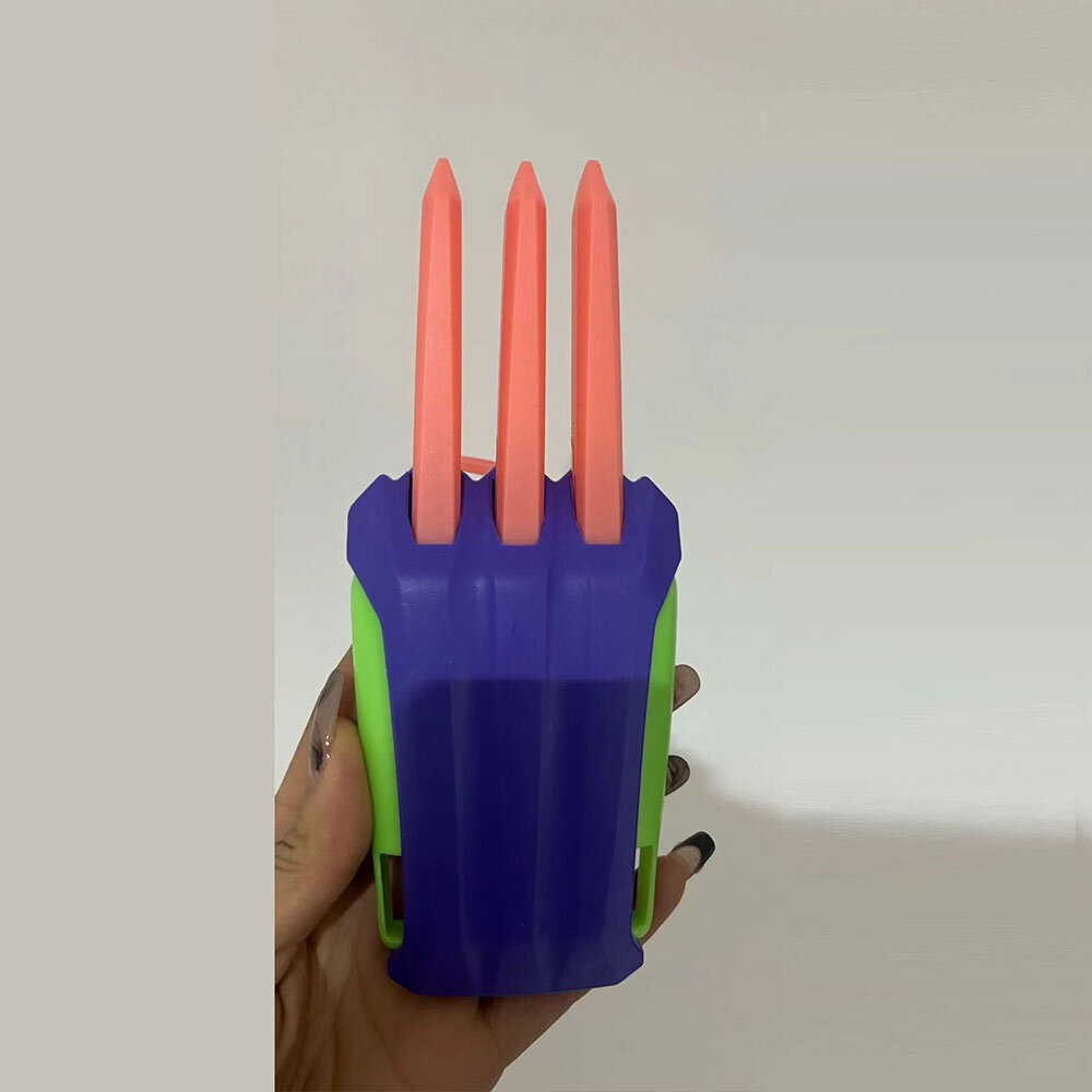 2ШТ Atlodas Редис Волчий Коготь, 3D Печать Редис Волк, Пластиковые Когти Игрушечный Нож Выдвижной, Подарок Для Детей