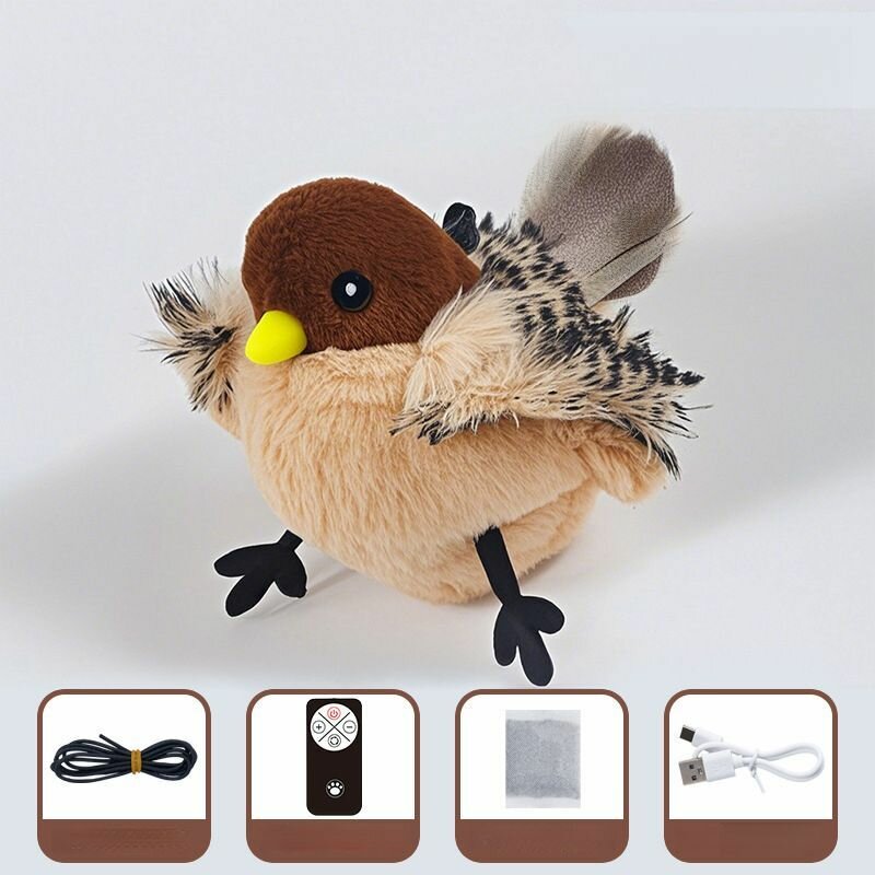 Flapping bird/ Игрушка для животных/воробьи. чтобы избавиться от скуки