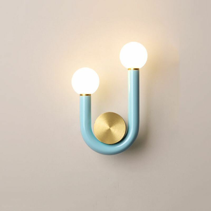 Бра SAMLIST, светодиодный, LED, цвет арматуры голубой, 3000К