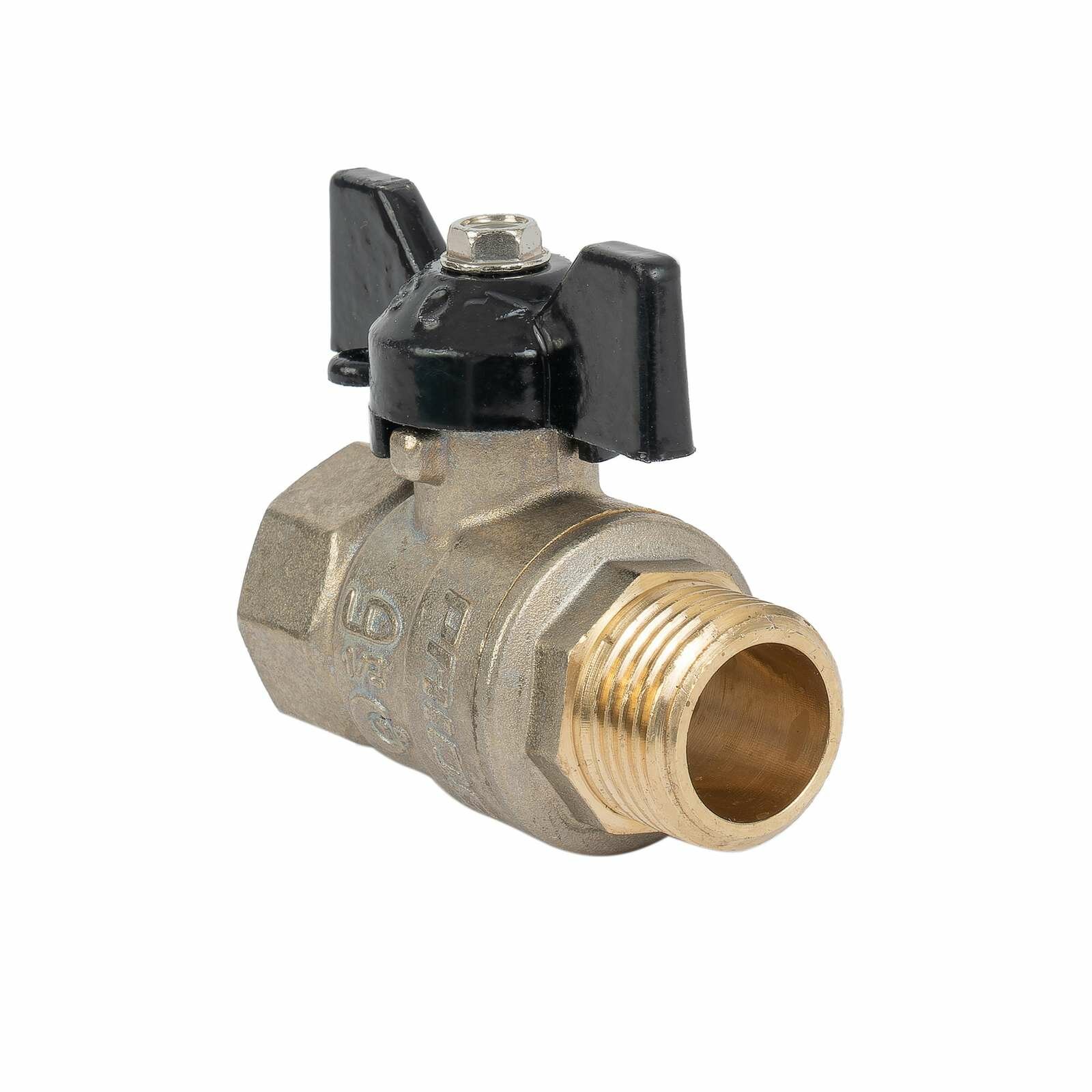 Кран шаровый LD Pride НР-ВР 1/2" бабочка с биркой