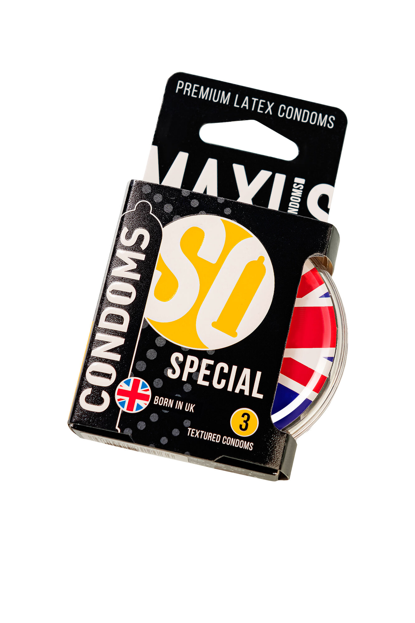 Презервативы Maxus Special точечно-ребристые в пластиковом кейсе 3 шт