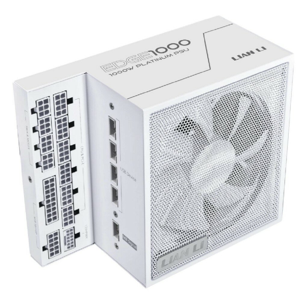 Блок питания Lian Li EG1000 (G9P.EG1000.WE00.RU) белый ATX 3.1, 1000W, 80 PLUS Platinum, PCIe 5.1, APFC