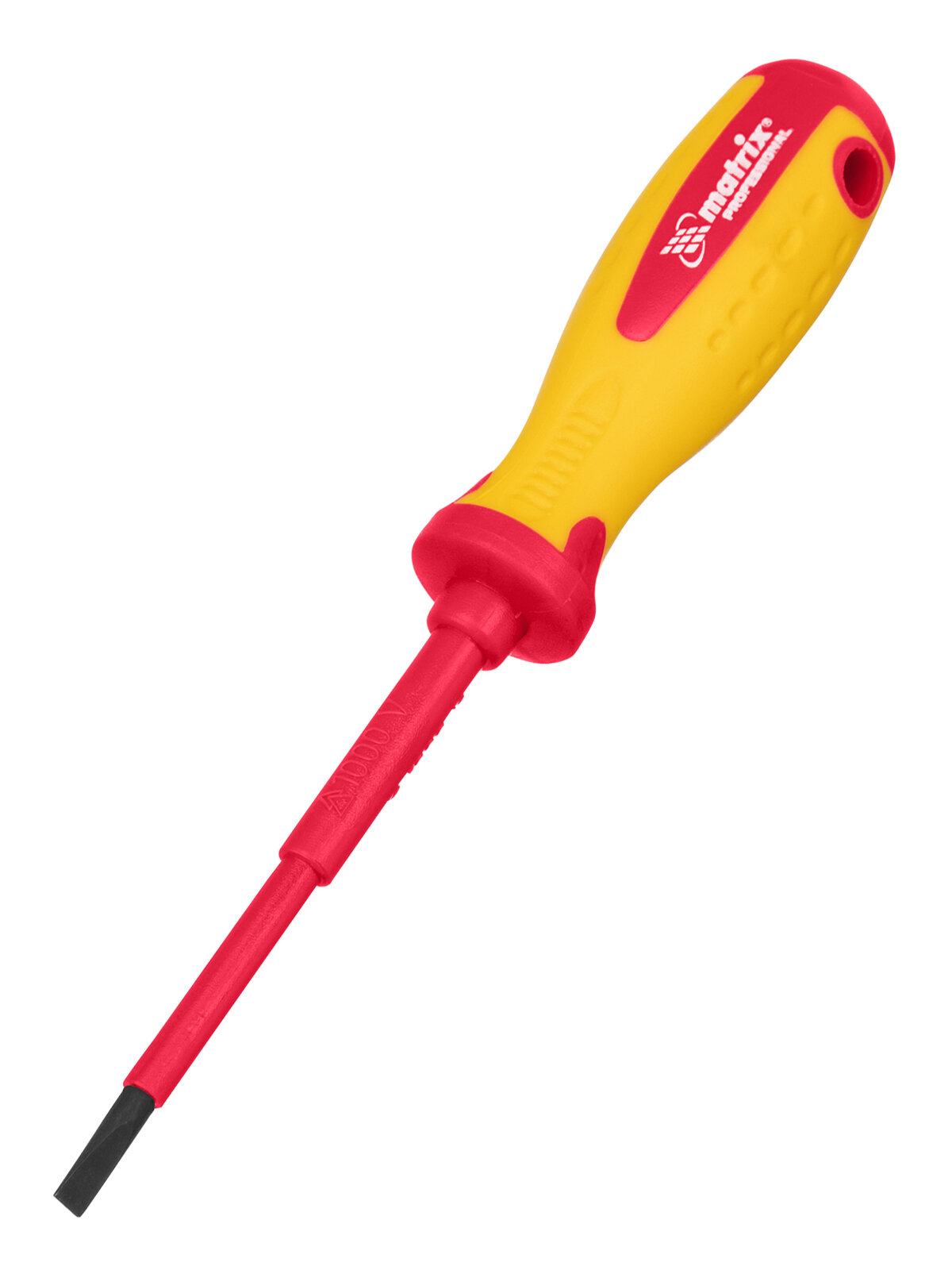 Отвертка Matrix Insulated SL4, 0 x 100 мм, CrMo, до 1000 В, двухкомп. рукоятка 12916