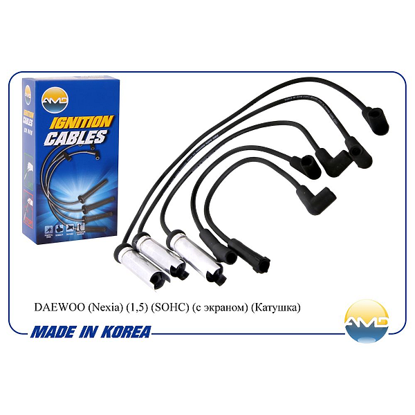 AMD AMD. CL19 (AMDCL19 / NP1332) провода в / в Daewoo (Дэу) (nexia) (1,5) (sohc) (с экраном) (катушка)