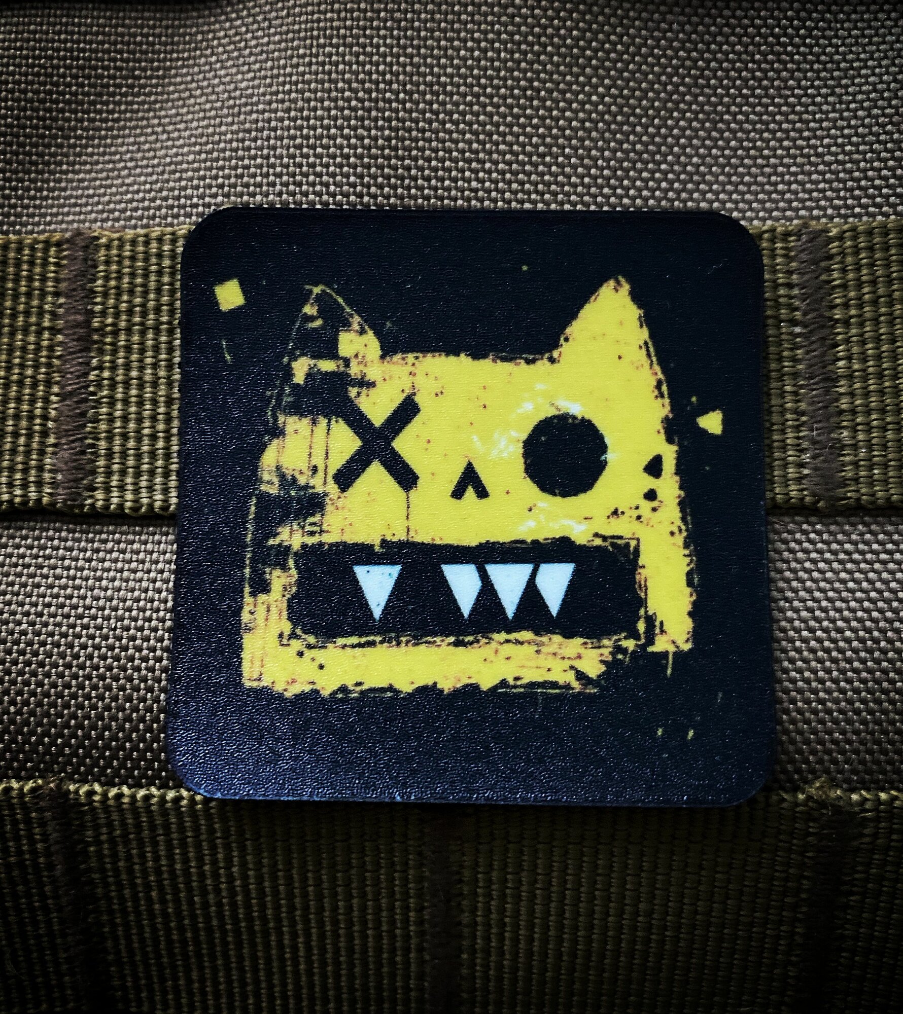 Патч светящийся WTF, шеврон на липучке