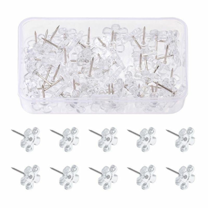 Кнопки для пробковой доски, - Сливовый прозрачный цвет