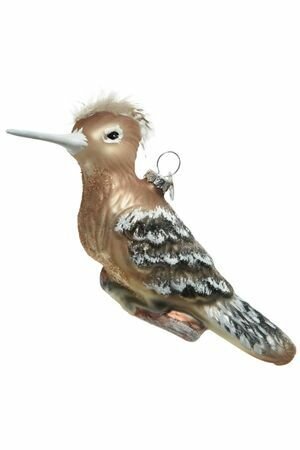 Ёлочная игрушка очаровательный удод, стекло, 14 см, Kaemingk 120520
