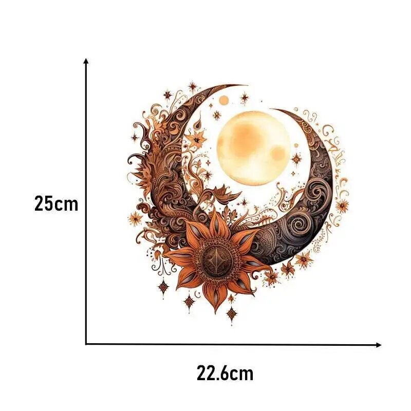 Термонаклейка Солнца и Луны DTF QM00237-3
