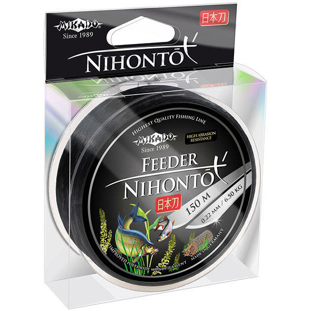 Леска мононить Mikado NIHONTO FEEDER 0,24 (150 м) - 7,50 кг,