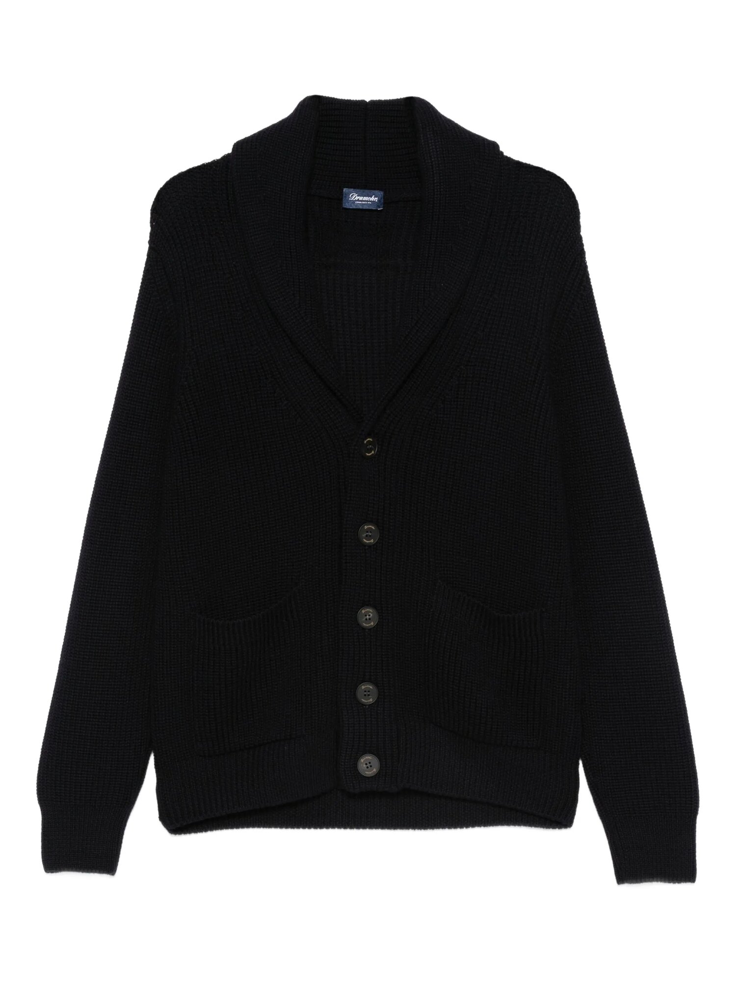 Кардиган Shawl-collar patch-pocket cardigan