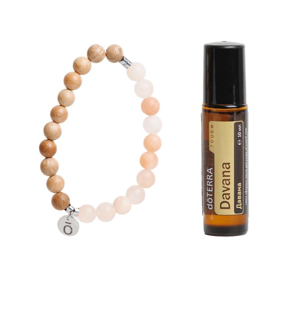 DoTERRA Touch Davana, Давана (полынь бледная), роллер 10 мл эфирное масло с аромабраслетом. Набор Очарование весны