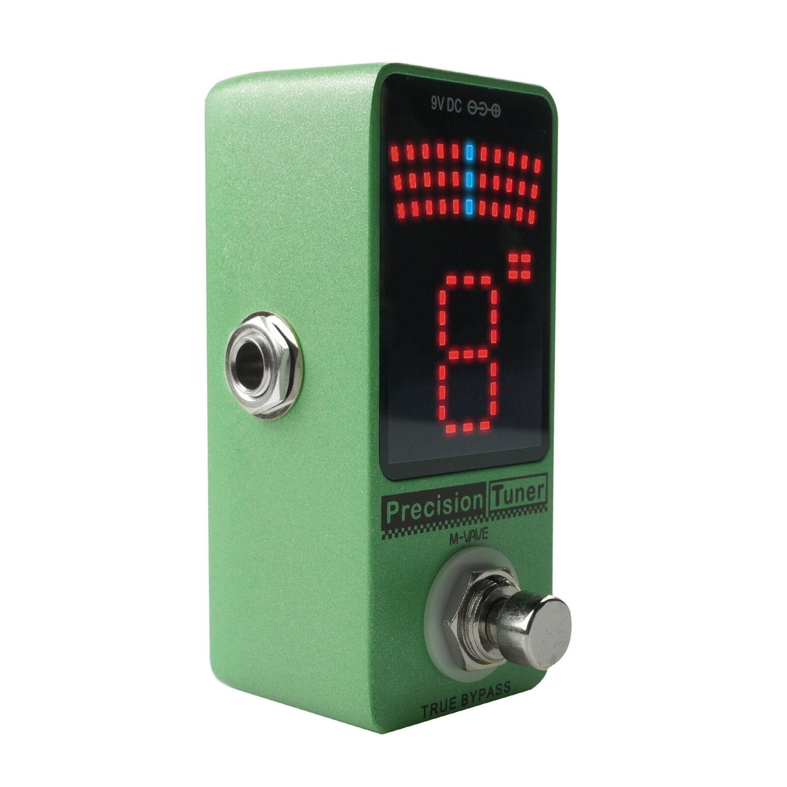 M-VAVE Precision Tuner Pedal LED Display with True Bypass for Chromatic Guitar Bass