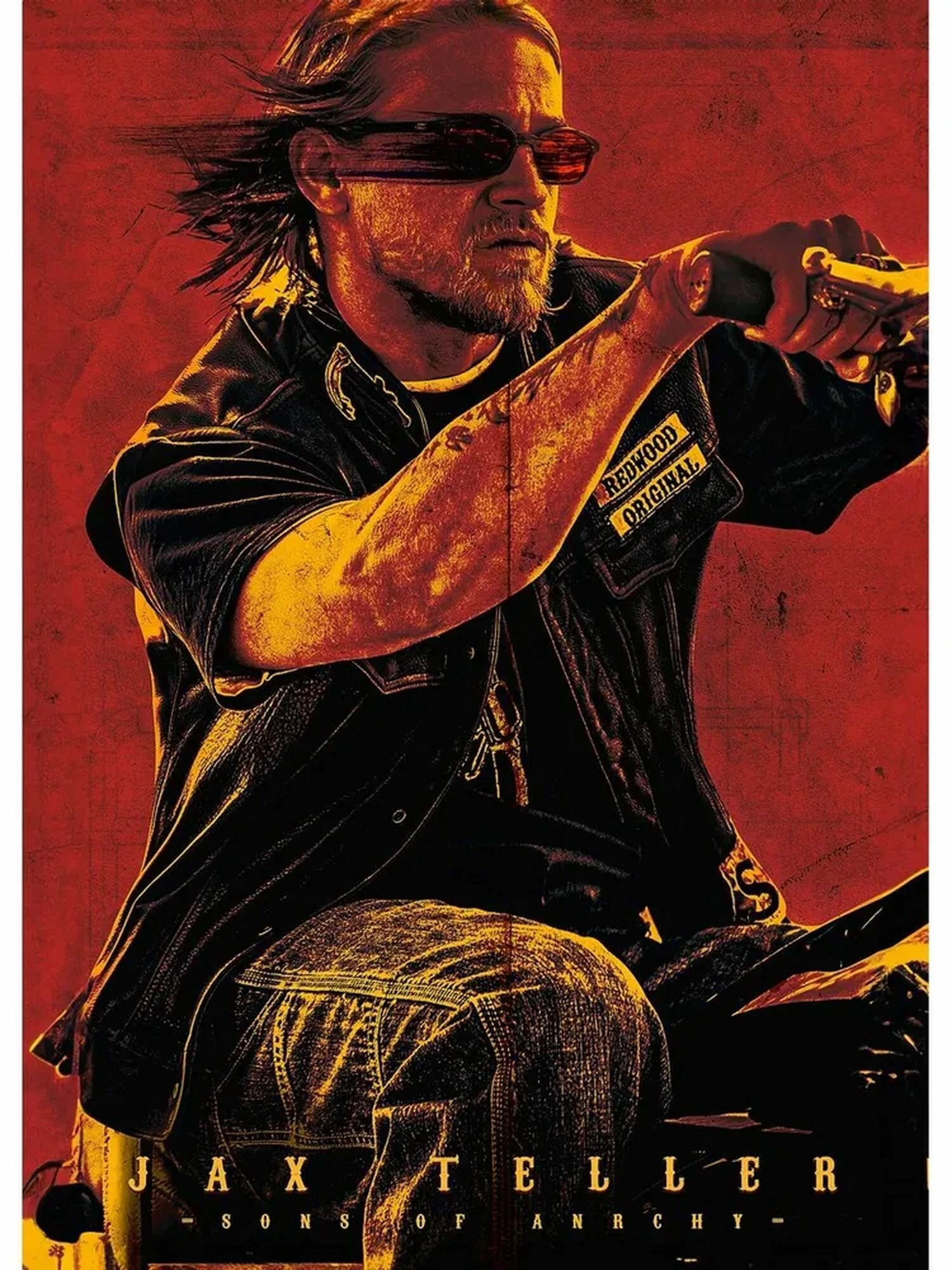 Плакат, постер Сыны анархии. Sons of Anarchy, сериал на бумаге, размер 30х42см