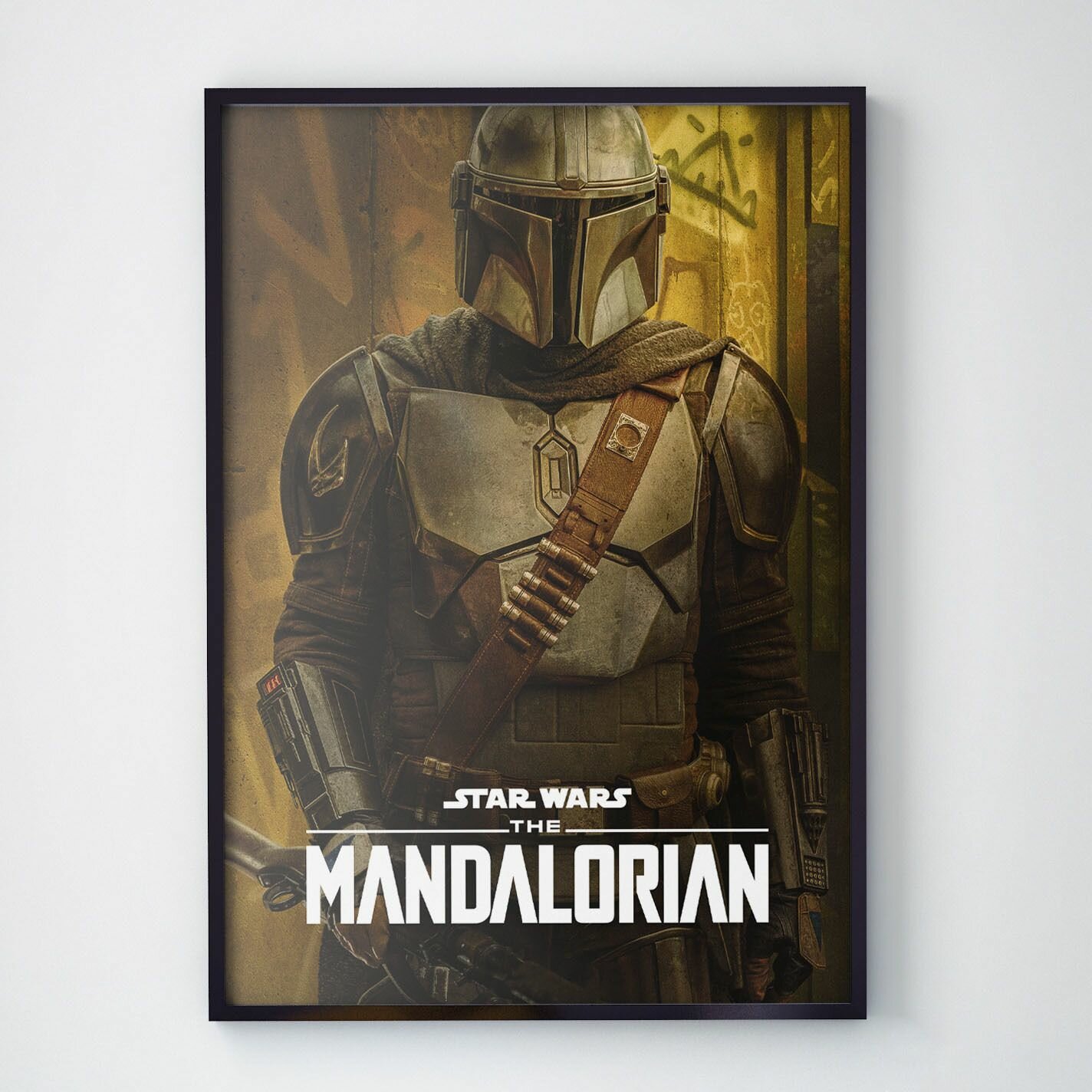 Плакат, постер Мандалорец, the Mandalorian на бумаге, размер 21х30см