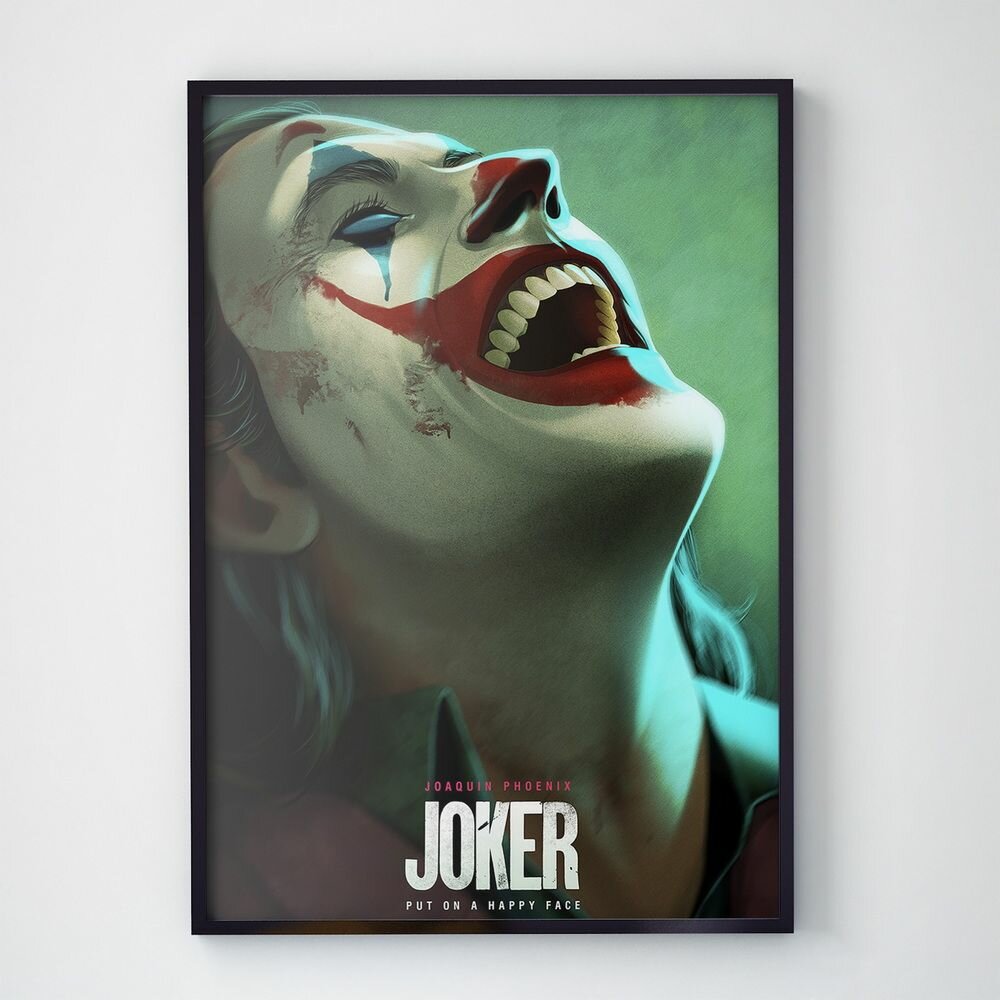 Плакат, постер Джокер, Joker на бумаге, размер 21х30см