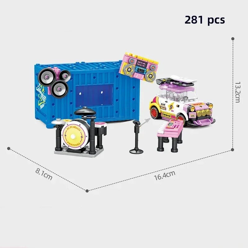 YXBLOPZ Строительные блоки для сборки автомобиля