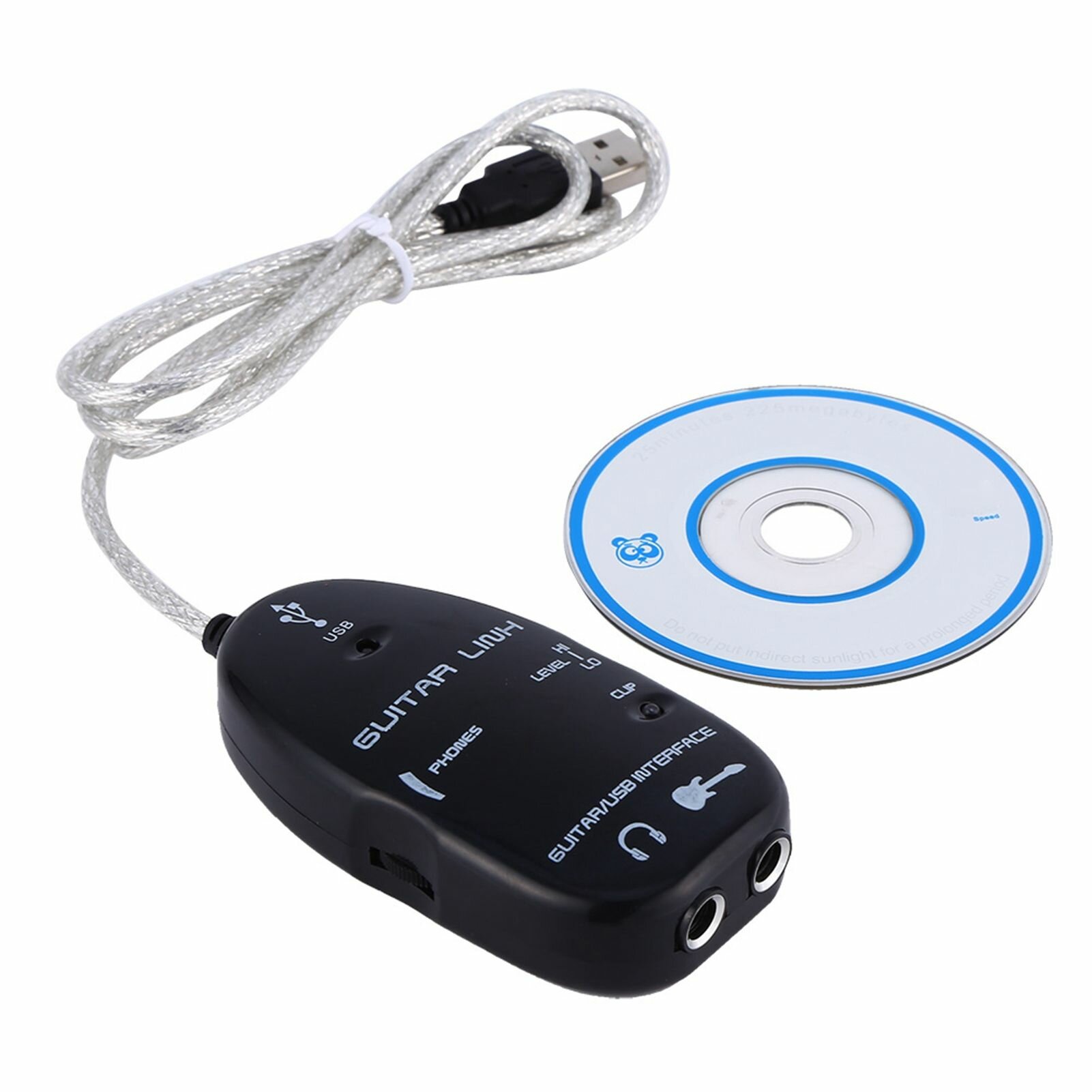 USB-кабель для подключения гитары к ПК, аудиоинтерфейс для записи