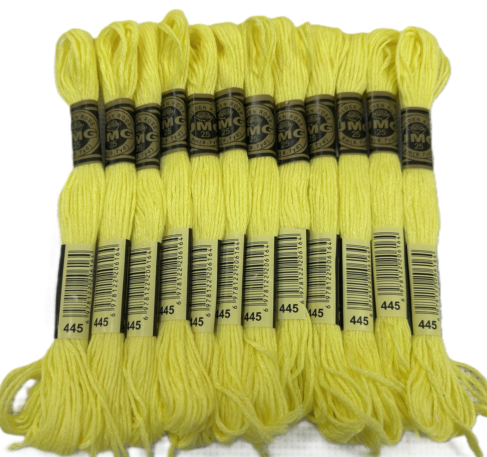 Нитки для вышивания JMC мулине (150-3866) 100% полиэфир 12 штук x 8 м