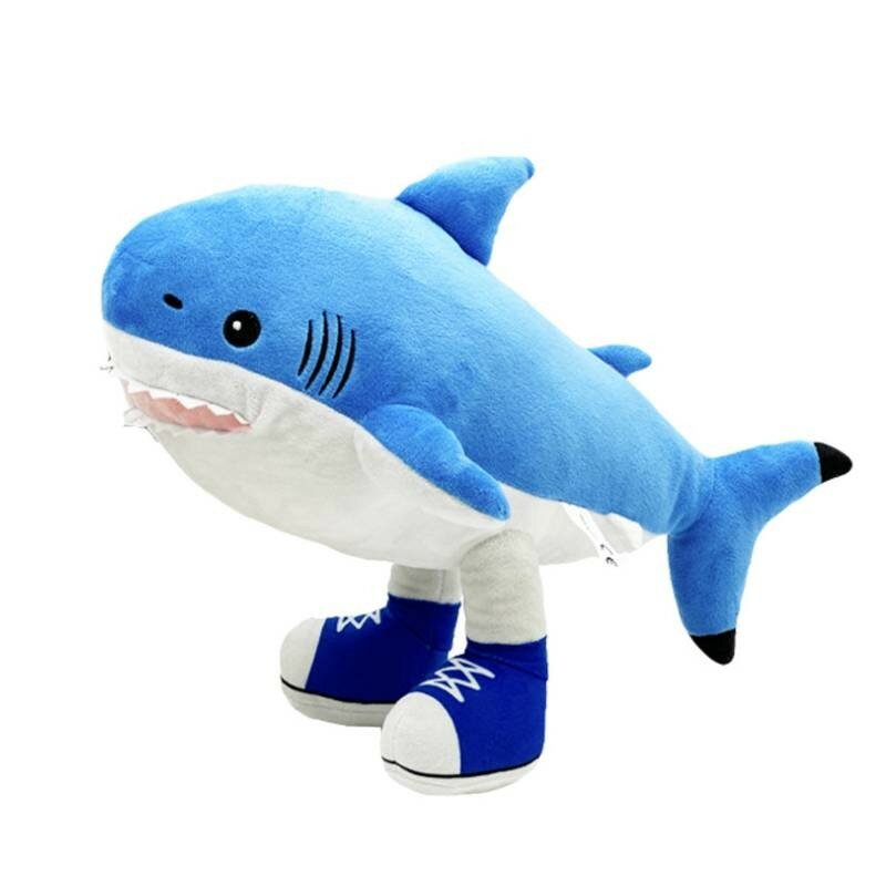 Italian brainrot plush animal toy with compact size for kids and plush collectors, blue