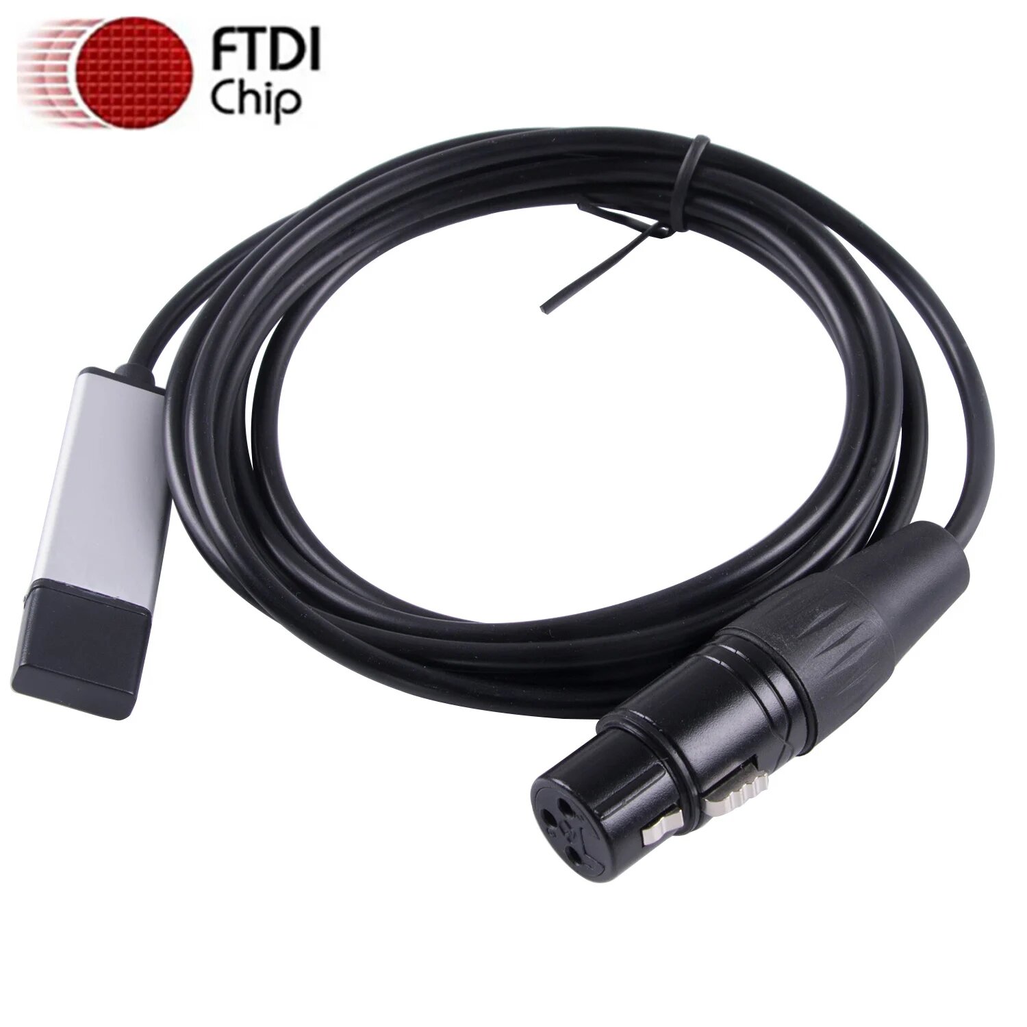 Последовательный адаптер управления DMX FTDI USB DMX512 RS485, конвертер DJ Stage светильник, вращающийся кабель