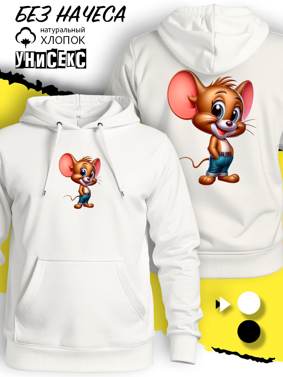Худи Толстовка свитшот с Томом и Джерри Tom and Jerry