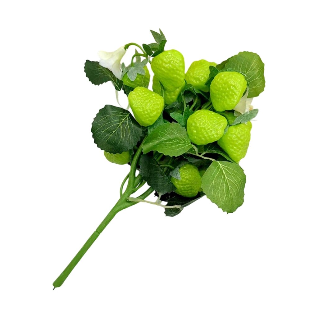 Имитация клубничных шпажек модель Фруктовой Ветки-Зеленые Клубничные Шпажки C