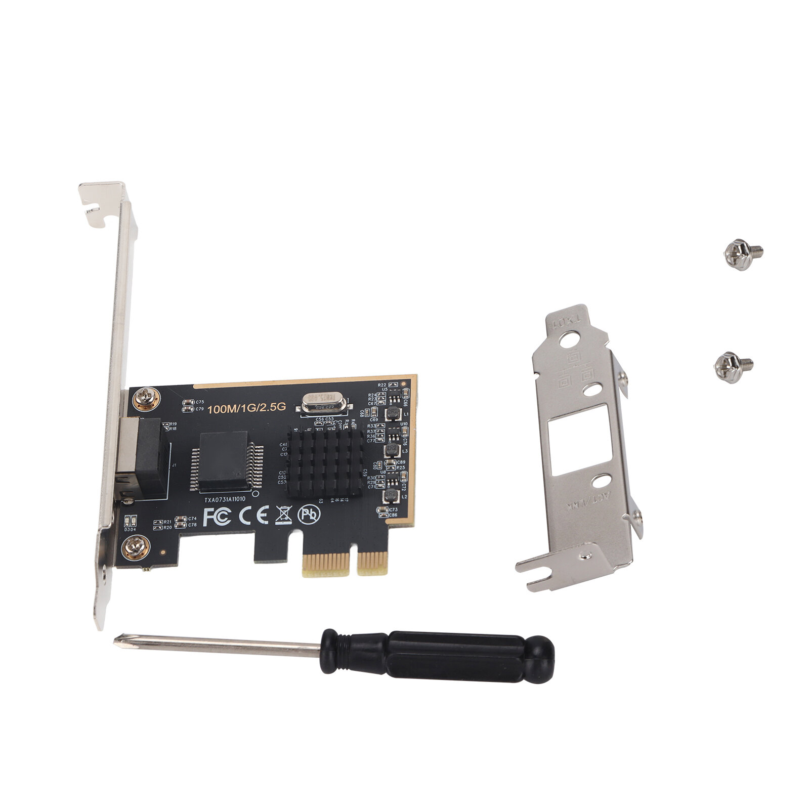 Сетевая карта PCIe, 2.5 Гбит/с, гигабит, для ПК