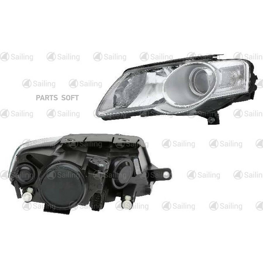 Фара левая не ксенон с корректором PASSAT B6 2005-2010 от официального дистрибьютора, SAILING, артикул L061010100L