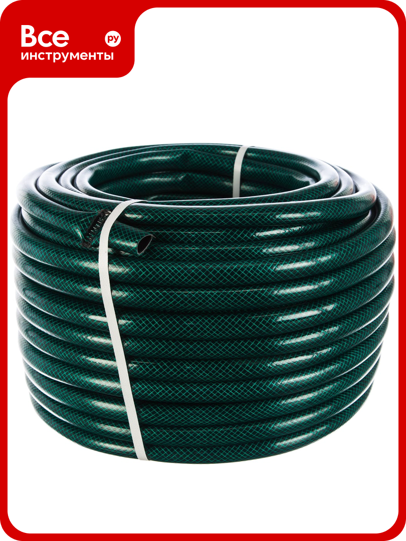 Поливочный шланг росток классик 3-х слойный, 3/4"x50м 40308-3/4-50, Применяется на садовых участках для полива растений