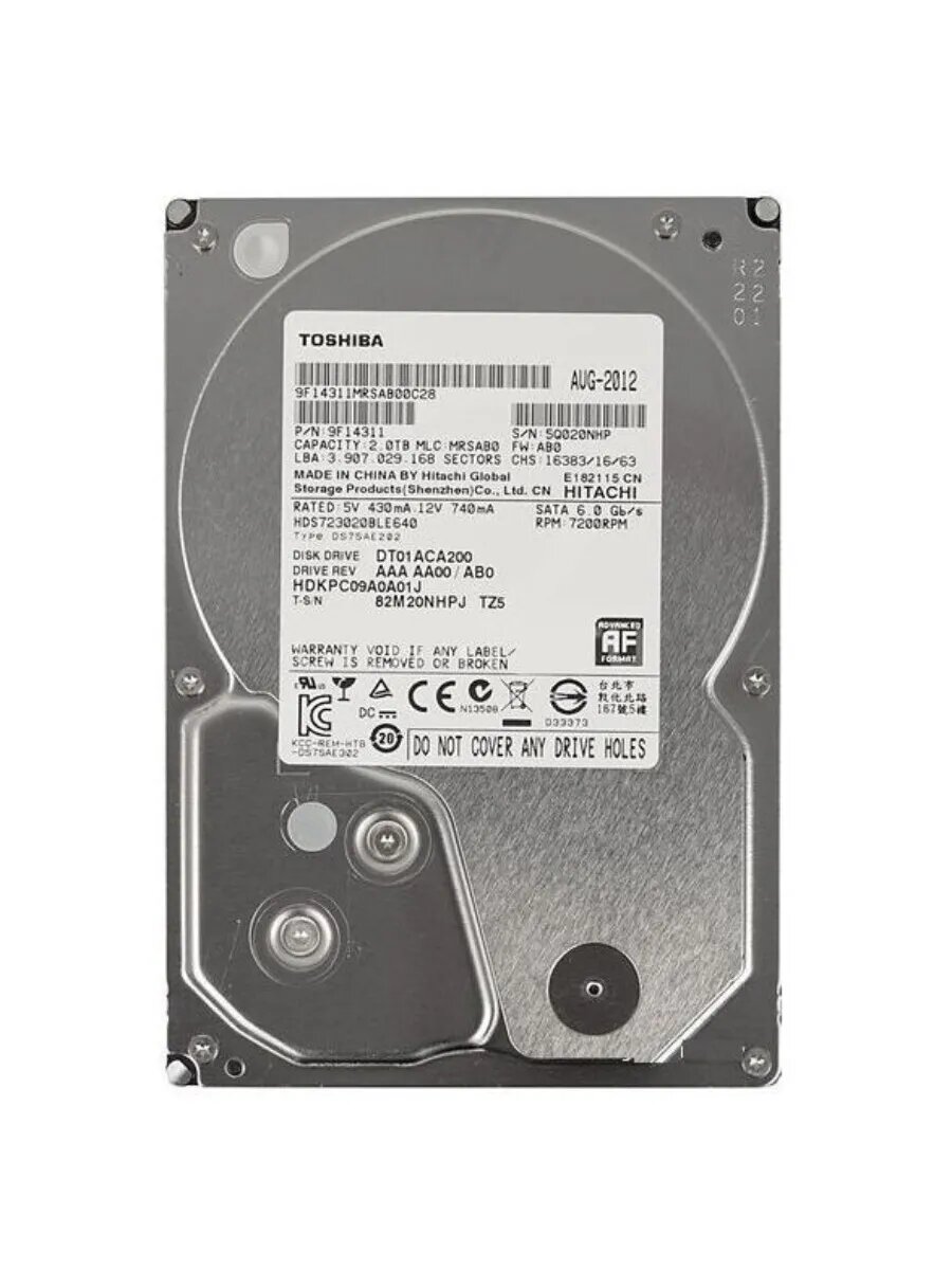 2 ТБ Жесткий диск DT02 DT02ACA200 - 7200 об/мин