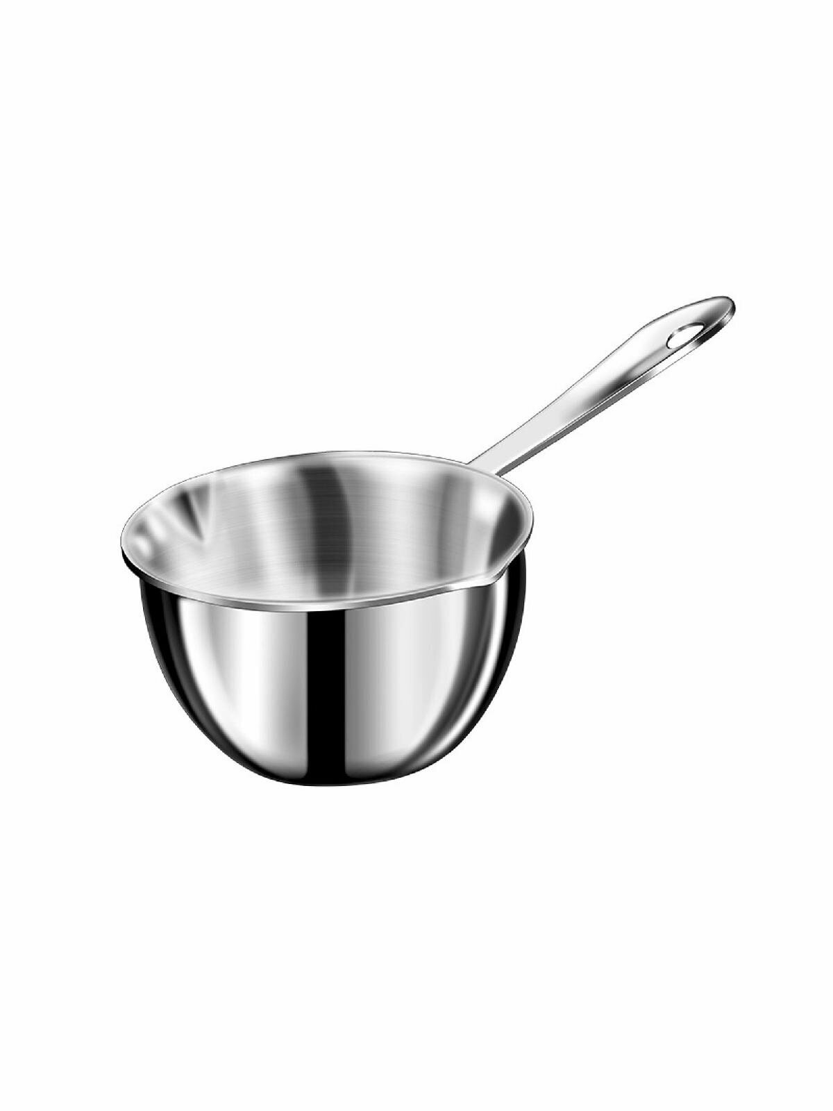 Многоцелевая мини-супница из нержавеющей стали, кастрюля для приготовления пищи, кухонная кастрюля для молока с длинной ручкой, удобная и прочная