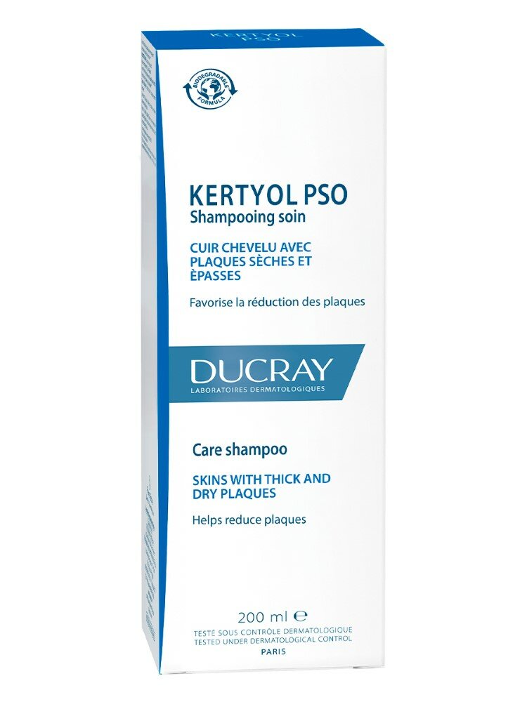 Ducray kertyol pso шампунь для ухода за кожей головы 200 мл