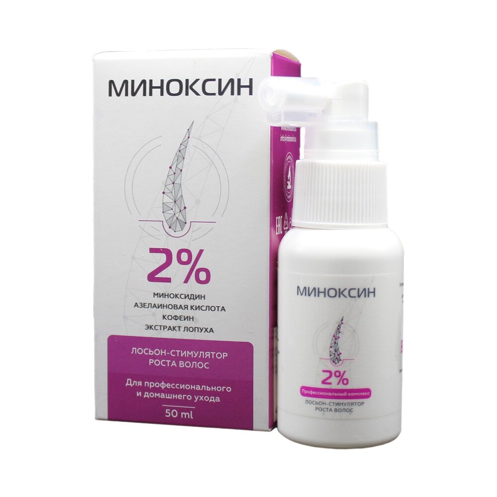 Миноксин 2% лосьон-стимулятор роста волос 50 мл