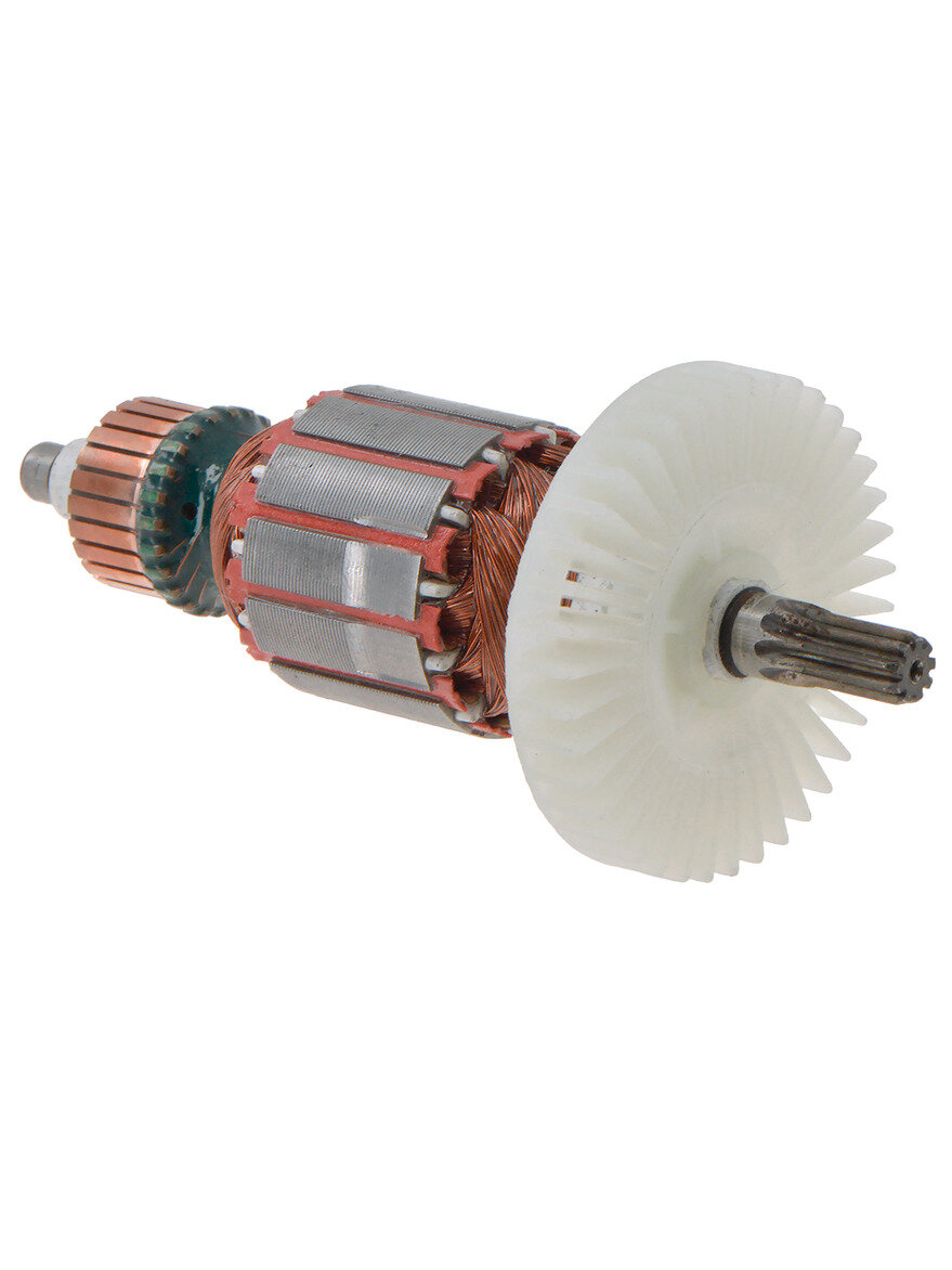 Ротор (Якорь) (L-126.5 мм, D-35 мм, 9 зубов, прямо) для дрели-шуруповерта P.I.T. PBM10-C4