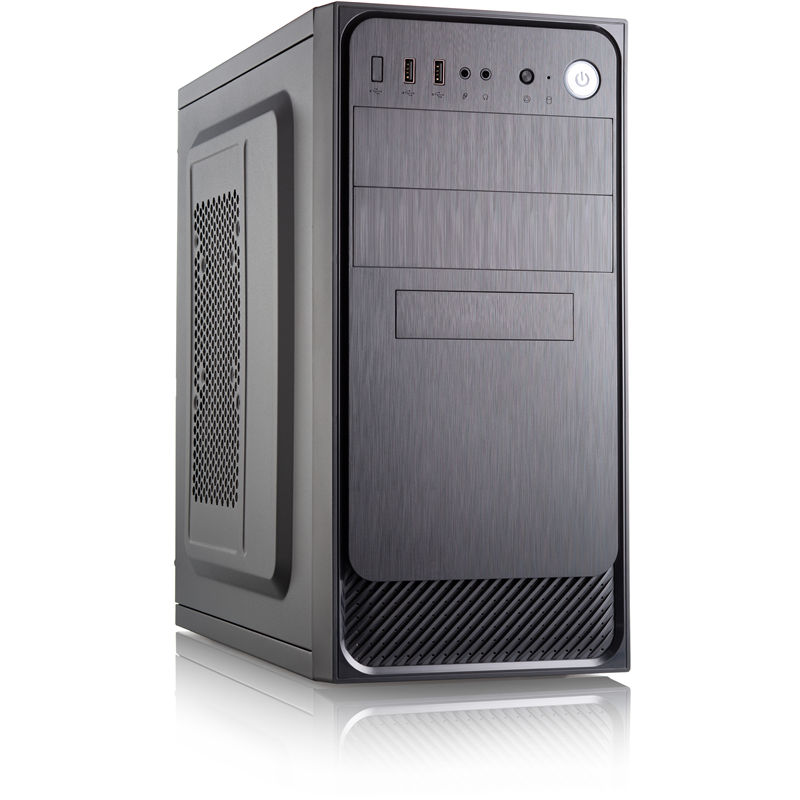 Foxline Корпус Minitower Foxline Forza FZ-053-SX450R-U32, mATX, черный (450Вт)