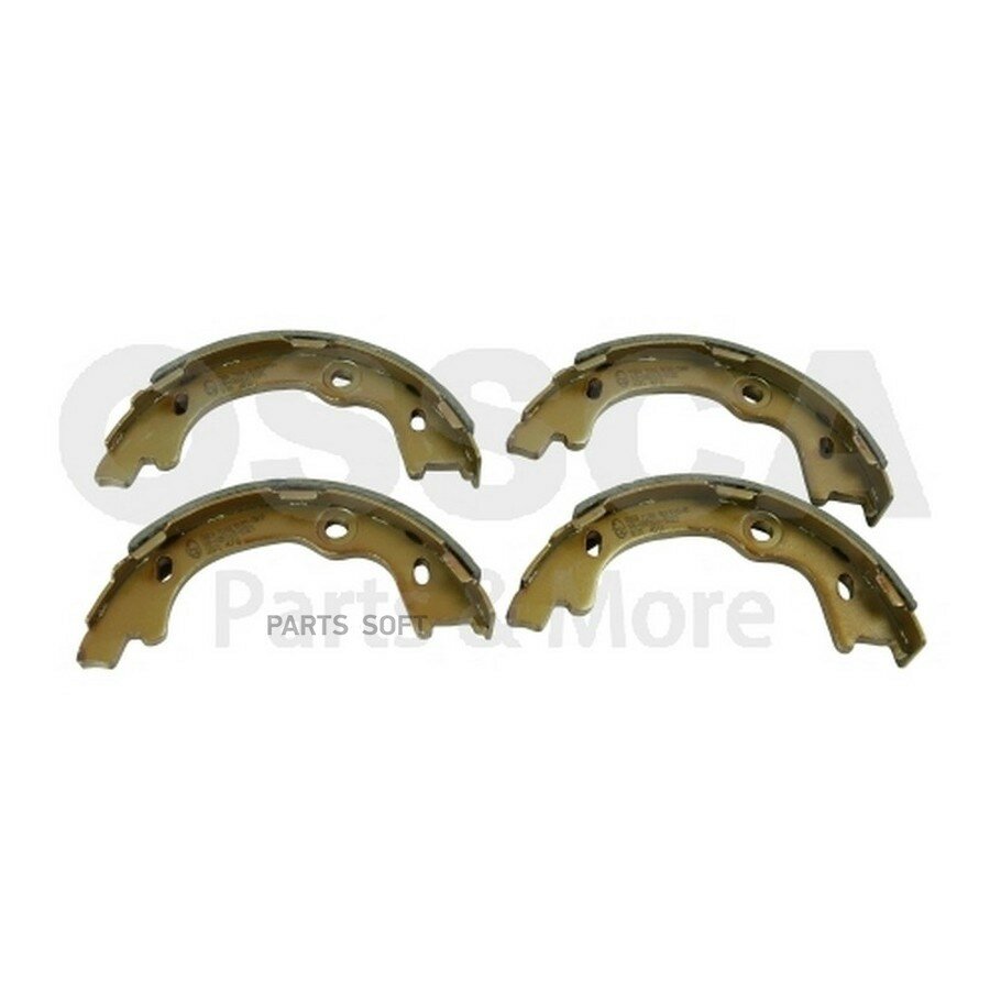 OSSCA 71268 Колодки стояночного тормоза, барабанные (167x27mm) HYUNDAI I30, IX35, KIA Ceed, Sportage-III 06~