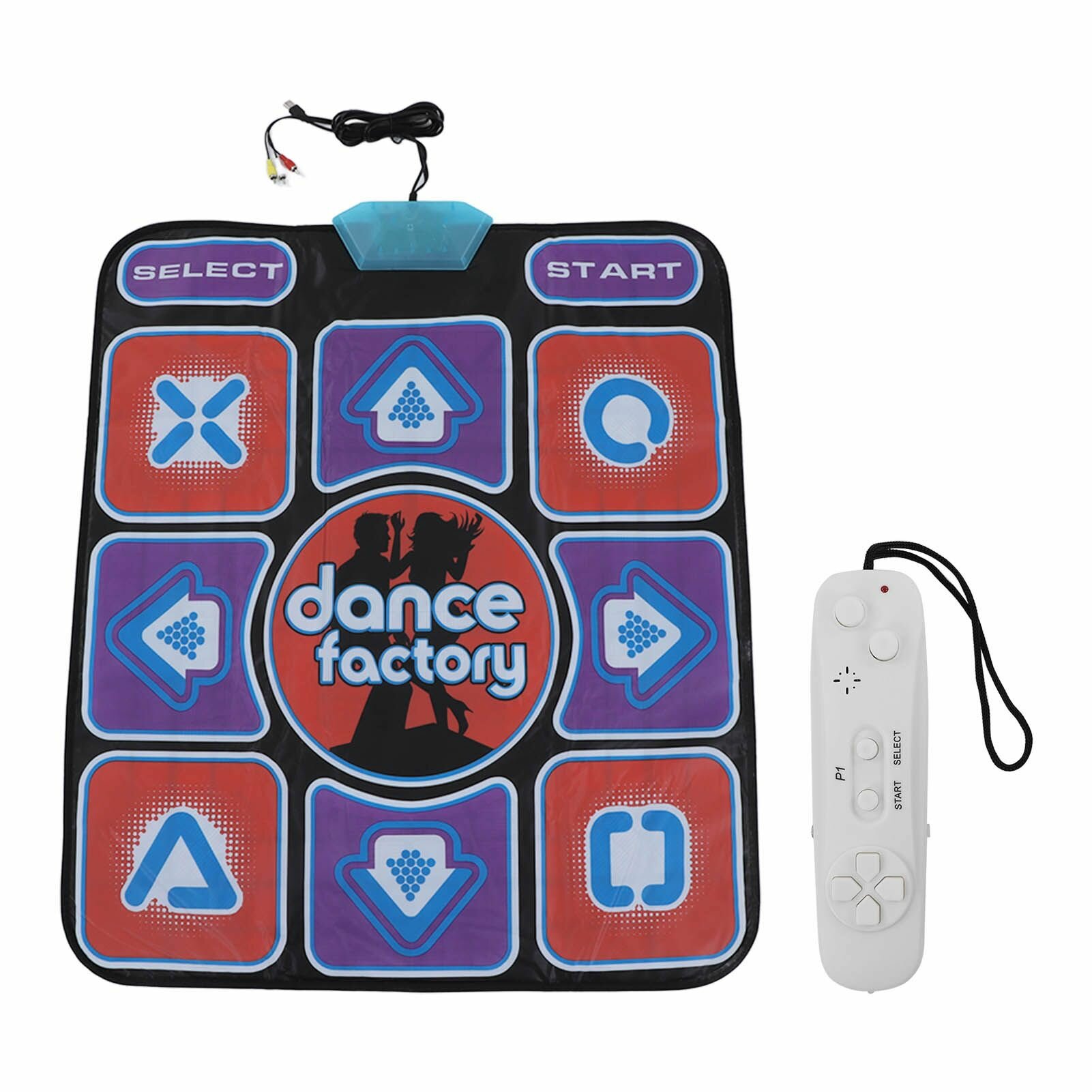 Танцевальный коврик для детей и взрослых, домашний яркий цвет, забавный чувствительный музыкальный электронный танцевальный коврик для ТВ